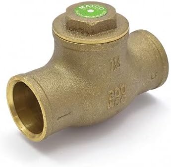 Amazon.com: 1-1/4" Sweat (CxC) Swing Check Valve (Lead-Free) - Pack of ...
