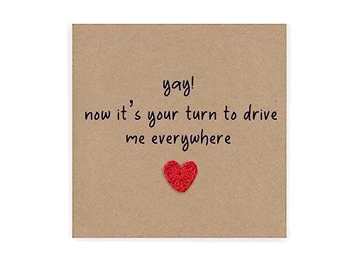 Amazon.com: Funny Passed Driving Test Card, New Driver Card, Well Done ...