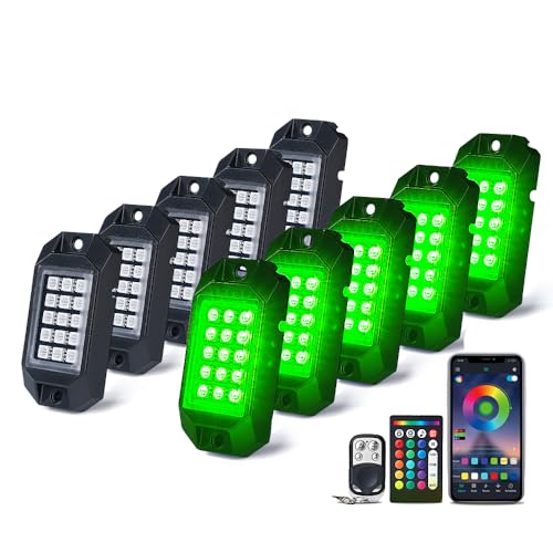 Snapklik.com : Xprite Bluetooth RGB LED Rock Lights Kit, Multicolor ...