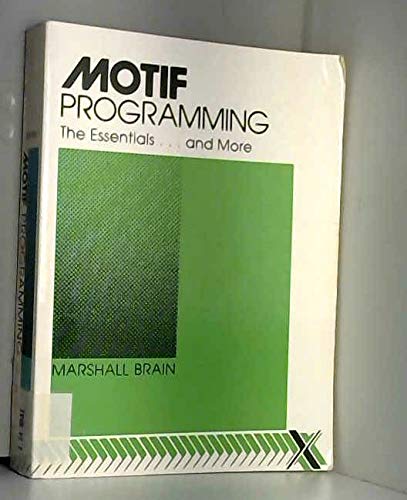 Amazon | Motif Programming: the Essentials... and More (Digital Press X & Motif series) | Brain ...
