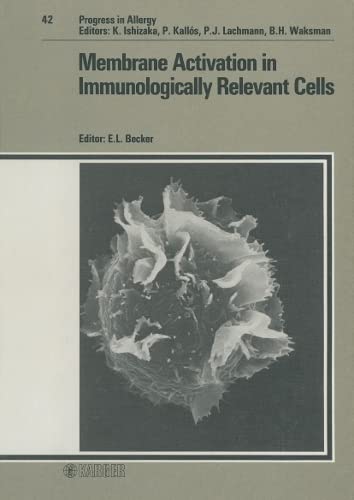 Buy Becker: Progress In Allergy – Membrane ∗activation ∗ ...