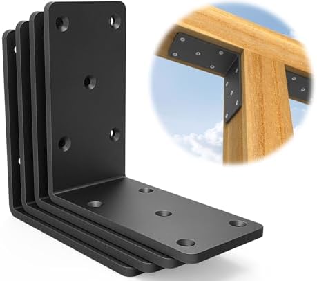 Amazon.com: 8packs Metal Corner Brackets,﻿90 Degree Angle Post Bracket ...
