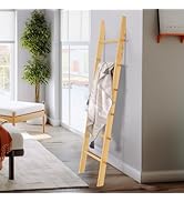 Amazon.com: TEAKMAMA Blanket Ladder for Living Room and Bedroom, 5.4 Ft ...