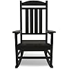 Amazon.com: POLYWOOD R100BL Presidential Rocking Chair, Black