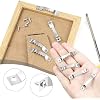 100 Pcs Heavy Duty Sawtooth Picture Hangers with 200 Pcs Screws, Small ...