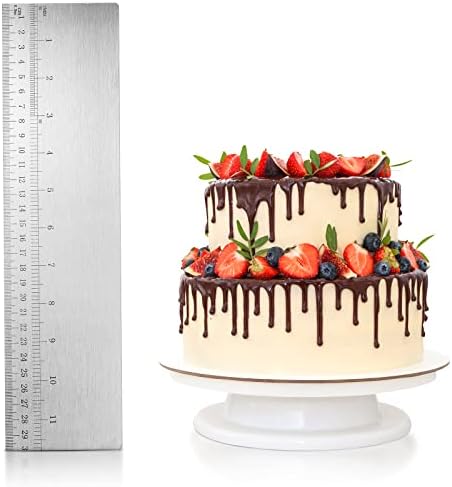 2 Pcs Stainless Steel Cake Scraper, Cake Scraper Buttercream Smoother ...