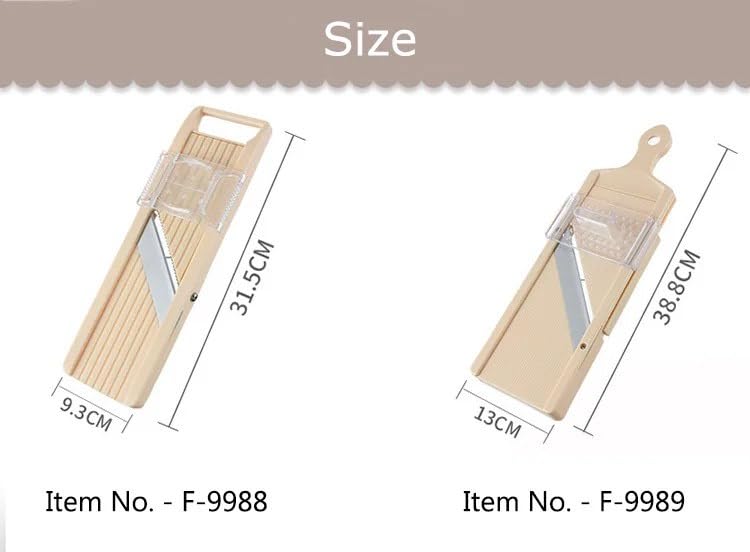 Vegetable Mandoline Slicer – 4 Adjustable Japanese Stainless Steel ...