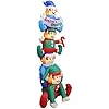 Amazon.com: 8 Foot Tall Christmas Inflatable Stacking Elves with Lights ...