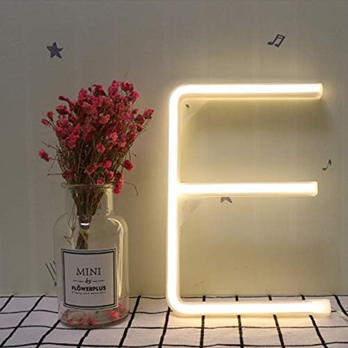DWOOKE LED Letter Lights Pink Neon Letters,Light up Letters Neon Signs Battery or USB Operated ...