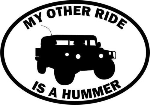 Amazon.com: My Other Ride Hummer Military Vinyl Graphic Car Truck ...
