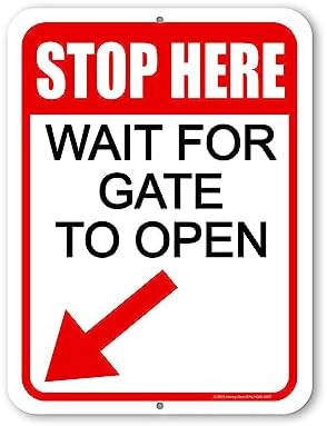 Amazon.com: Honey Dew Gifts, Stop Here Wait for Gate to Open, 9 inch by ...