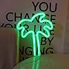 Led Green Palm Tree Shaped Neon Night Light USB & Battery Powered Neon ...