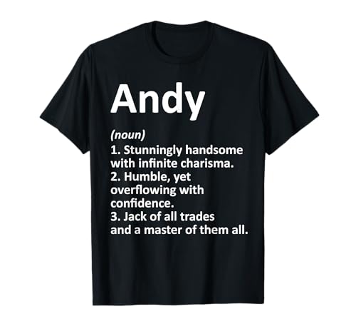 ANDY Definition Personalized Name Funny Birthday Gift Idea - Want It All