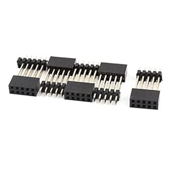 Aexit 5 Pcs Distribution electrical 2mm Pitch 2x5 Pin Female Dual Row ...