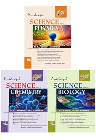 Pradeep's Science Physics, Chemistry, Biology Part - I to III for Class ...