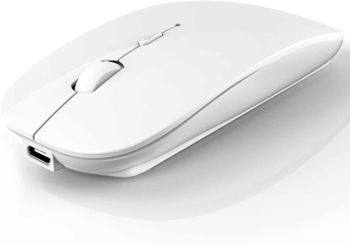 Amazon.com: RAPIQUE Bluetooth Wireless Mouse - (BT1/BT2+USB) Tri-Mode ...