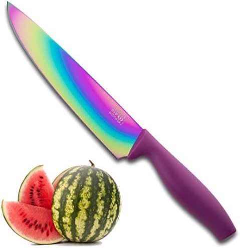 Taylors Eye Witness Iridescent Rainbow Coloured Chefs Knife ...