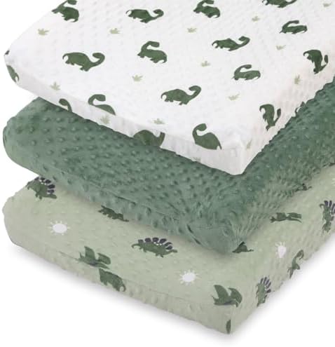 Amazon.com: The Peanutshell Baby Changing Pad Covers Boy, Minky ...