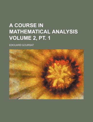 『A Course in Mathematical Analysis Volume 2, PT. 1巻』｜感想・レビュー - 読書メーター