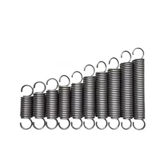 2/5pcs Extension Springs with Hooks Ends Steel Tension Spring Wire ...