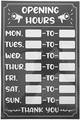 Amazon.com : SEWACC Office Stickers Business Hours Sign Hour Signs for ...