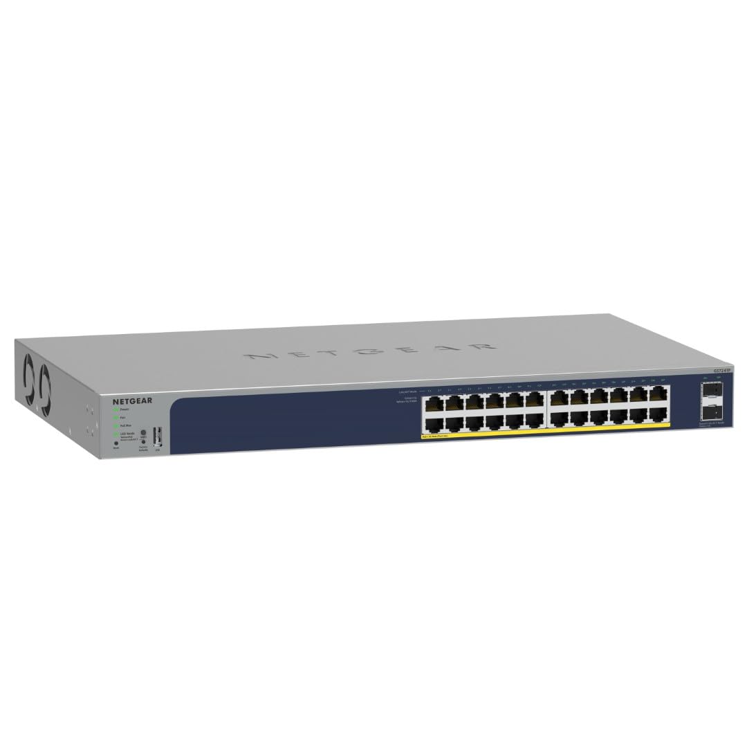NETGEAR PoE Switch 24 Port , Gigabit PoE+ Smart Managed Switch 19 Zoll ...