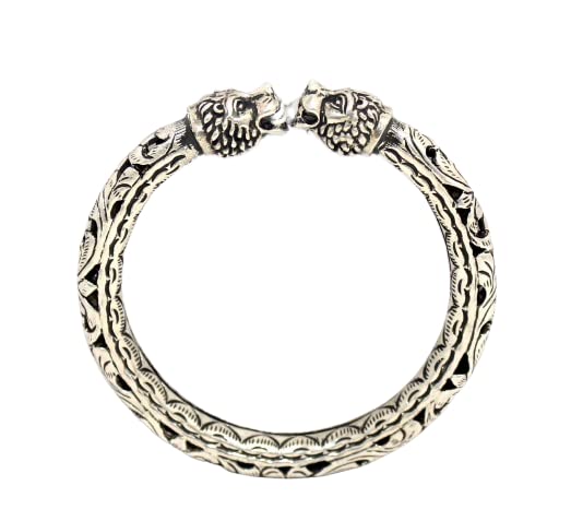 Buy Rajasthan Gems Spring Twist Bangle Kada Silver Sterling 925 Women ...