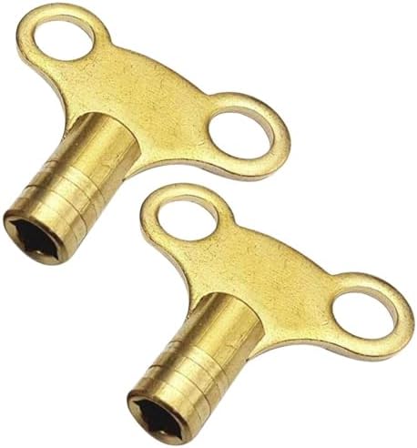 Radiator Bleed Key Solid Brass Clock Key Easy Grip Butterfly Design ...