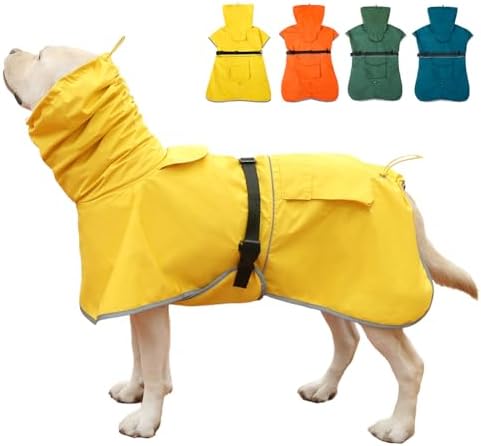 Amazon.com : JWPC Dog Raincoat Reflective Waterproof Lightweight ...