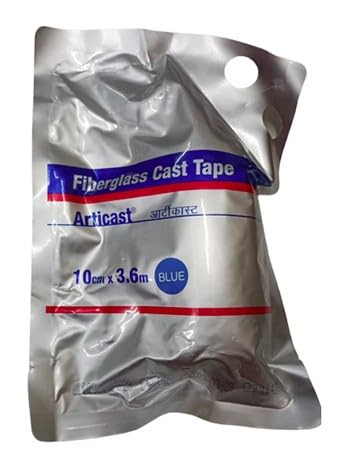 Articast Fiberglass Cast Tape, 10 cm x 3.6 m, Blue, Pack of 3 : Amazon ...