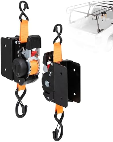 Amazon.com: Heavy Duty Ladder Rack Straps Tie-Down System, Double J ...