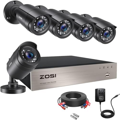 Amazon.com : ZOSI 8CH 1080p Security Cameras System Outdoor H.265 ...