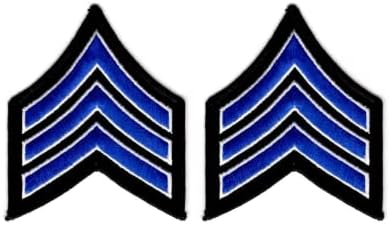 Amazon.com: Uniform Patches- Medium Gray Chevron Patches on Black ...
