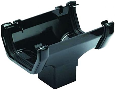 FLOPLAST 65mm Square Downpipe Socket - Black - Pack of 2 : Amazon.co.uk ...