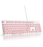 SOLIDEE Wireless Keyboard and Mouse Combo,Retro Typewriter Keyboard,2 ...