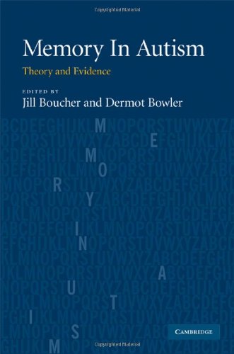 Memory In Autism: Theory and Evidence: Boucher, Jill, Bowler, Dermot ...