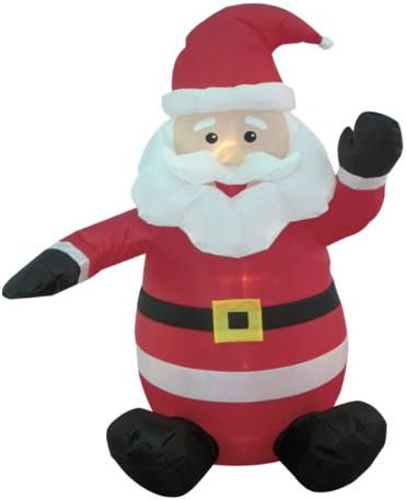 Amazon.com: Comin 4 FT Christmas Inflatable Santa Claus with Built-in ...