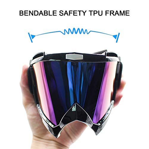 SPOSUNE Motorcycle Goggles, ATV Dirt Bike Off Road Racing MX Riding ...