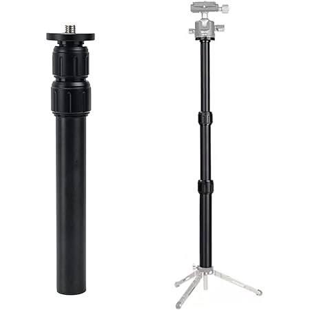 Tripod Extension Center Column Extender Telescopic 3 Section Pole Rod ...