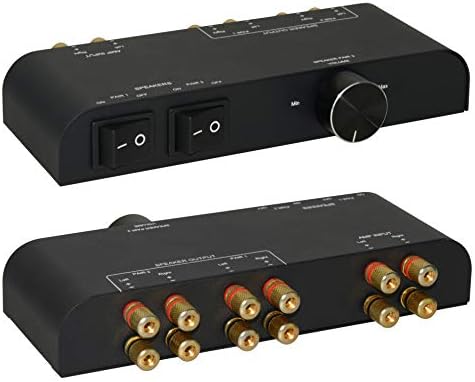 Amazon.com: XtremPro 2 Way Speaker Switch, 1 in 2 Out Way Pair Stereo ...