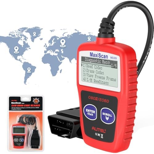 Autel MaxiScan MS309 OBD2 Scanner Car Check Engine Code Reader, Check ...