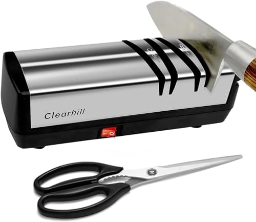Amazon.com: Clearhill Electric Knife Sharpener,Plug Powered Stainless ...