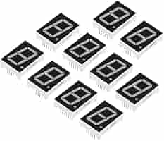 Blue LED Display Modules 5-Pack Blue 7 Segment LED Display - 2 Bit ...