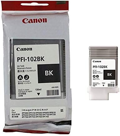 Amazon.com: Canon 0895B001AA OEM Ink - (PFI-102BK) iPF 500 600 605 610 700 710 720 750 755 Black ...