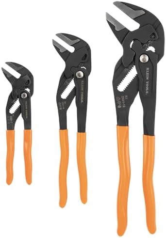 Klein Tools D53103KIT Adjustable Pliers Wrench Set, Compact High ...