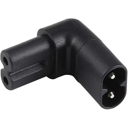 SHAFI® C7 to C8 Right Angle Adapter for Figure 8 Power Lead - 90-Degree ...
