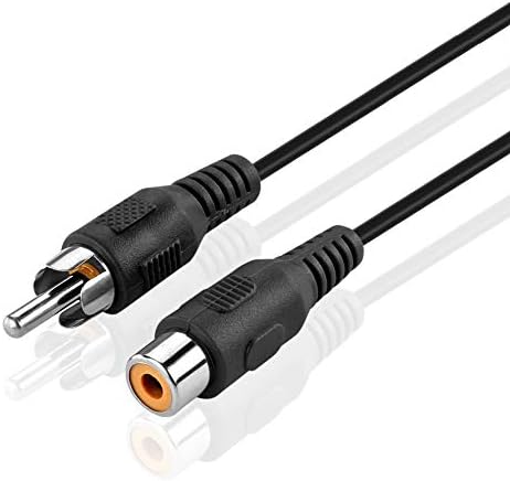 Amazon.com: TNP RCA Extension Cable (6 Feet 1RCA Male to 1 RCA Female ...