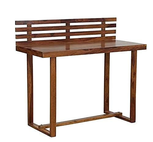 INDIGO INTERIORS Study Table Solid Wood Study Table Teak Finish ...