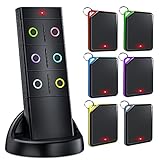 ・製造元:Desson・✅【6in1探し物発見器・ワンタッチ】キーファインダーの送信機（1台）には六種類色の受信機ボタンがあり、送信機のボタンを押すと同じ色の受信機（6個）が鳴ります。大きいビープ音が鳴り、赤LEDが点滅して迅速に紛失したア...
