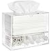 Amazon.com: Clear Tissue Box Holder with Pull Out Drawer, Rectangle ...